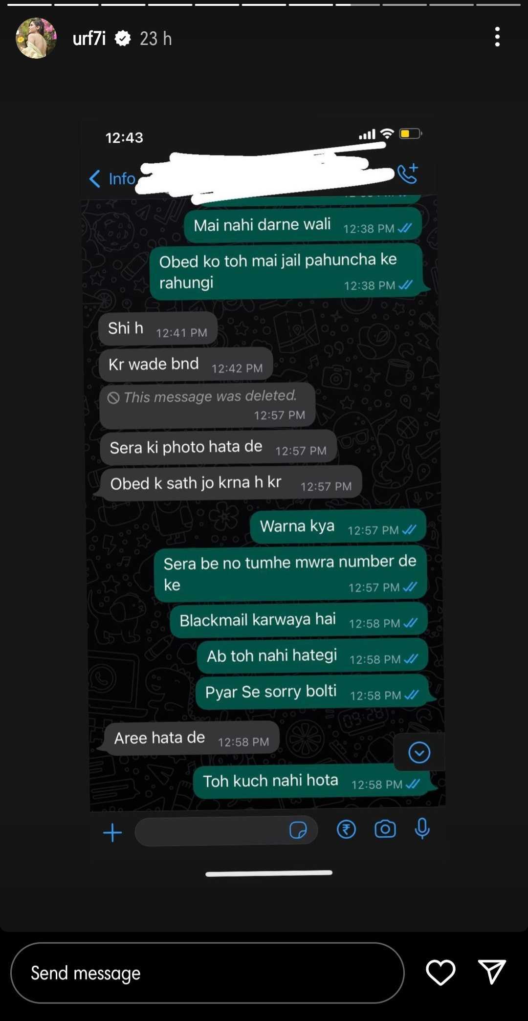 Uorfi Feels Unsafe As Man Who Threatened To Cyber Rape Her Gets Bail