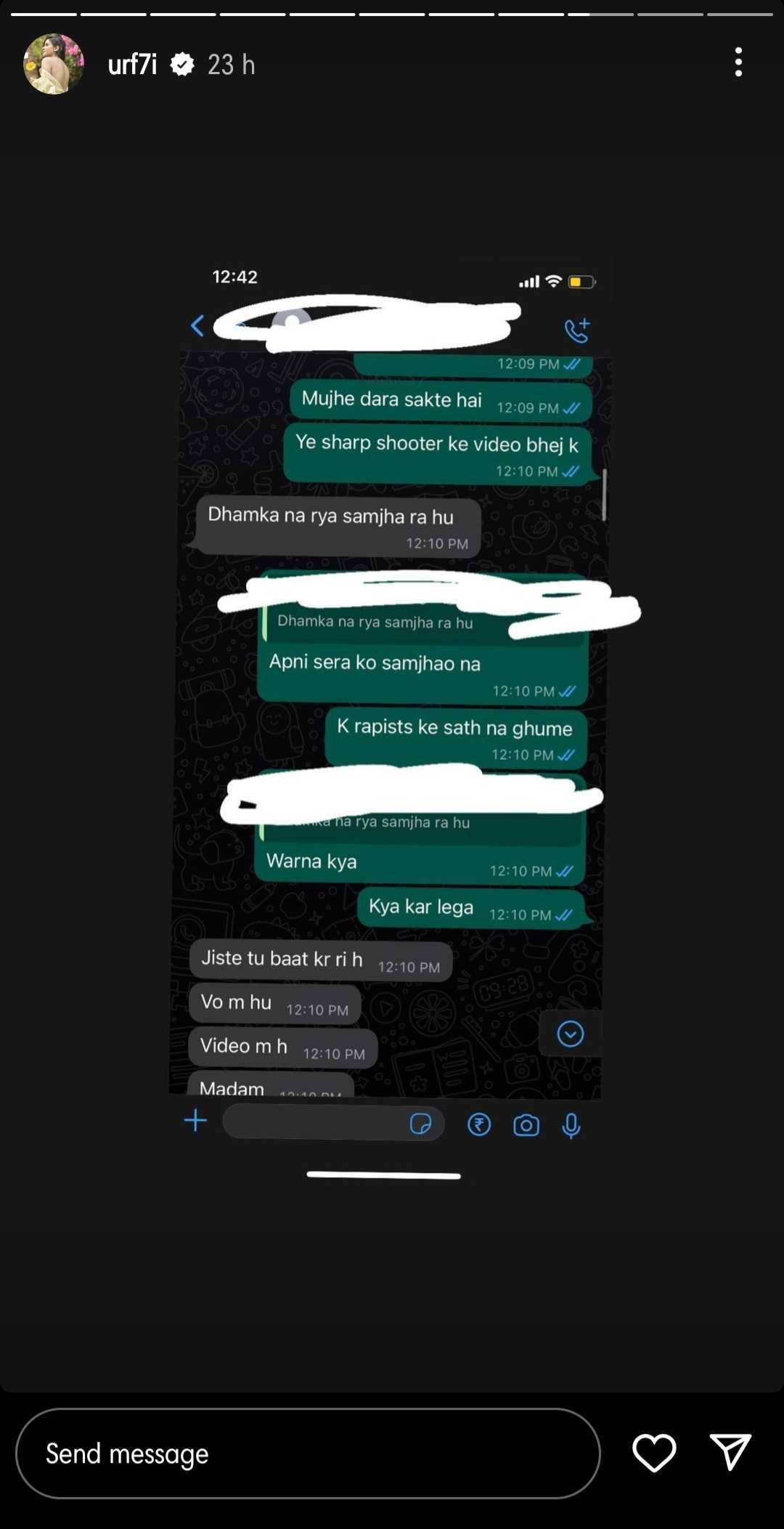 Uorfi Feels Unsafe As Man Who Threatened To Cyber Rape Her Gets Bail