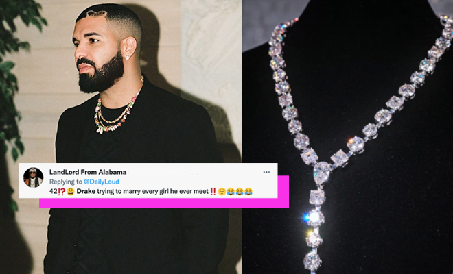 Drake's Necklace Has 42 Rings For Each Of His Adhuri Prem Kahanis