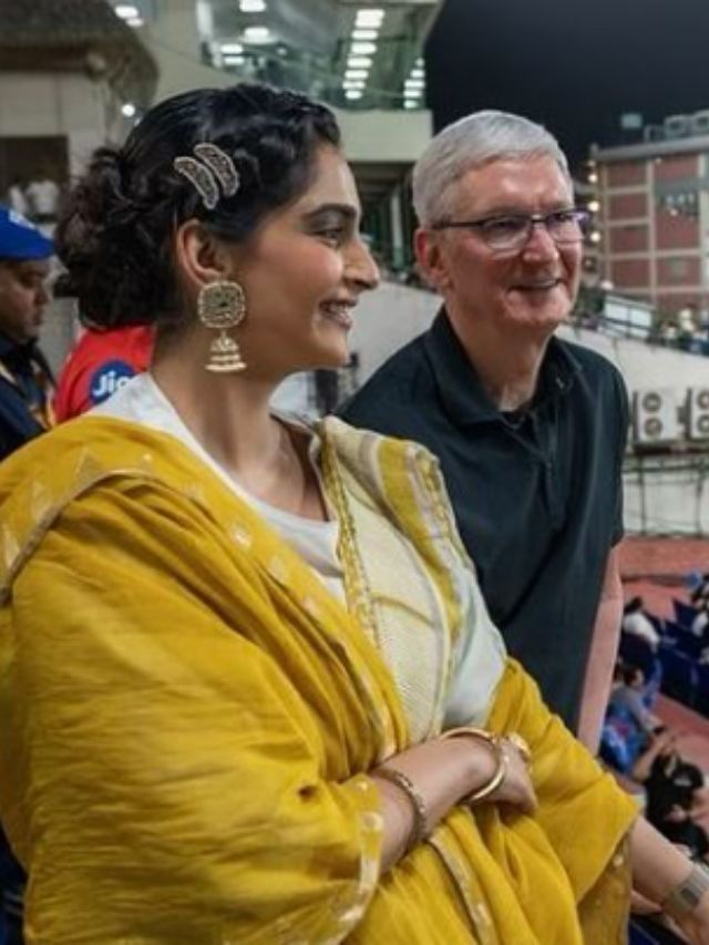 Sonam Kapoor, Anand Ahuja Enjoy DC Vs KKR IPL Match With Apple CEO Tim Cook