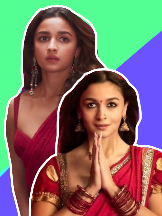 Alia Bhatt In Bengali Red In Brahmastra V/s Rocky Aur Rani Kii Prem Kahaani
