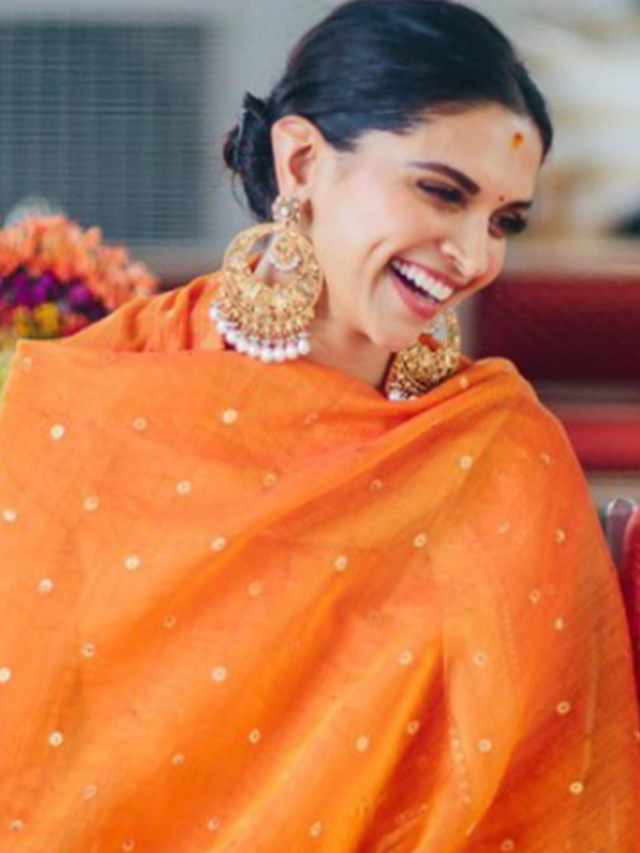 Get Ready For Navratri Day 1 In Orange Outfits By Deepika Padukone ...