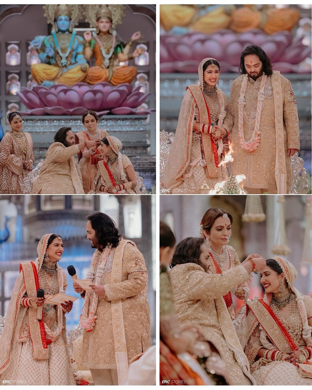 Anant Ambani, Radhika Merchant Look Dreamy In New Pics From The Wedding ...