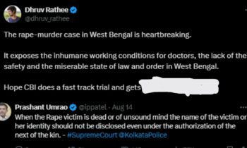 Kolkata Doctor Rape, Murder Case: YouTuber Dhruv Rathee Faces Backlash ...
