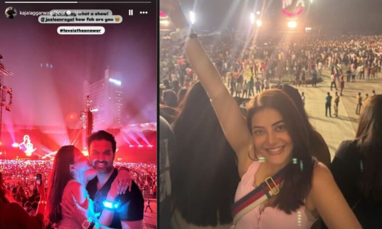 Kajal Aggarwal Shares Romantic Pic With Husband From Coldplay Concert, Hails Jasleen Royal's ...